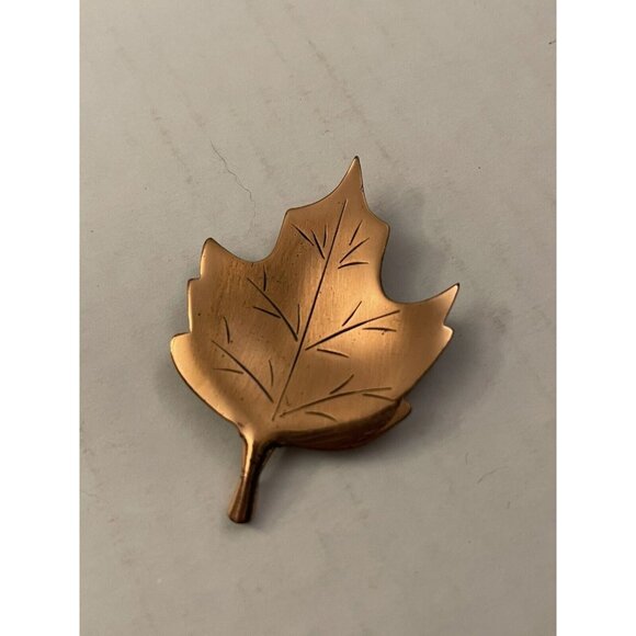 Jewelry | Vintage Copper Leaf Pin Brooch C24 | Poshmark